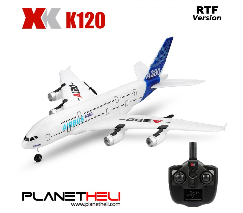 XK A120 Airbus A380 Model Plane 3CH EPP 2.4G Remote Control Airplane ...